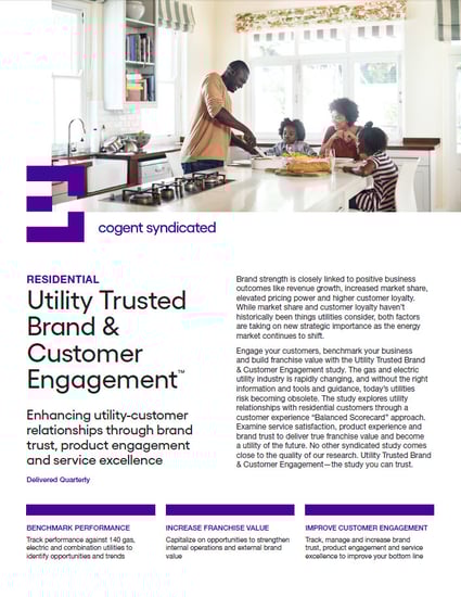 Utility Trusted Brand & Customer Engagement: Residential